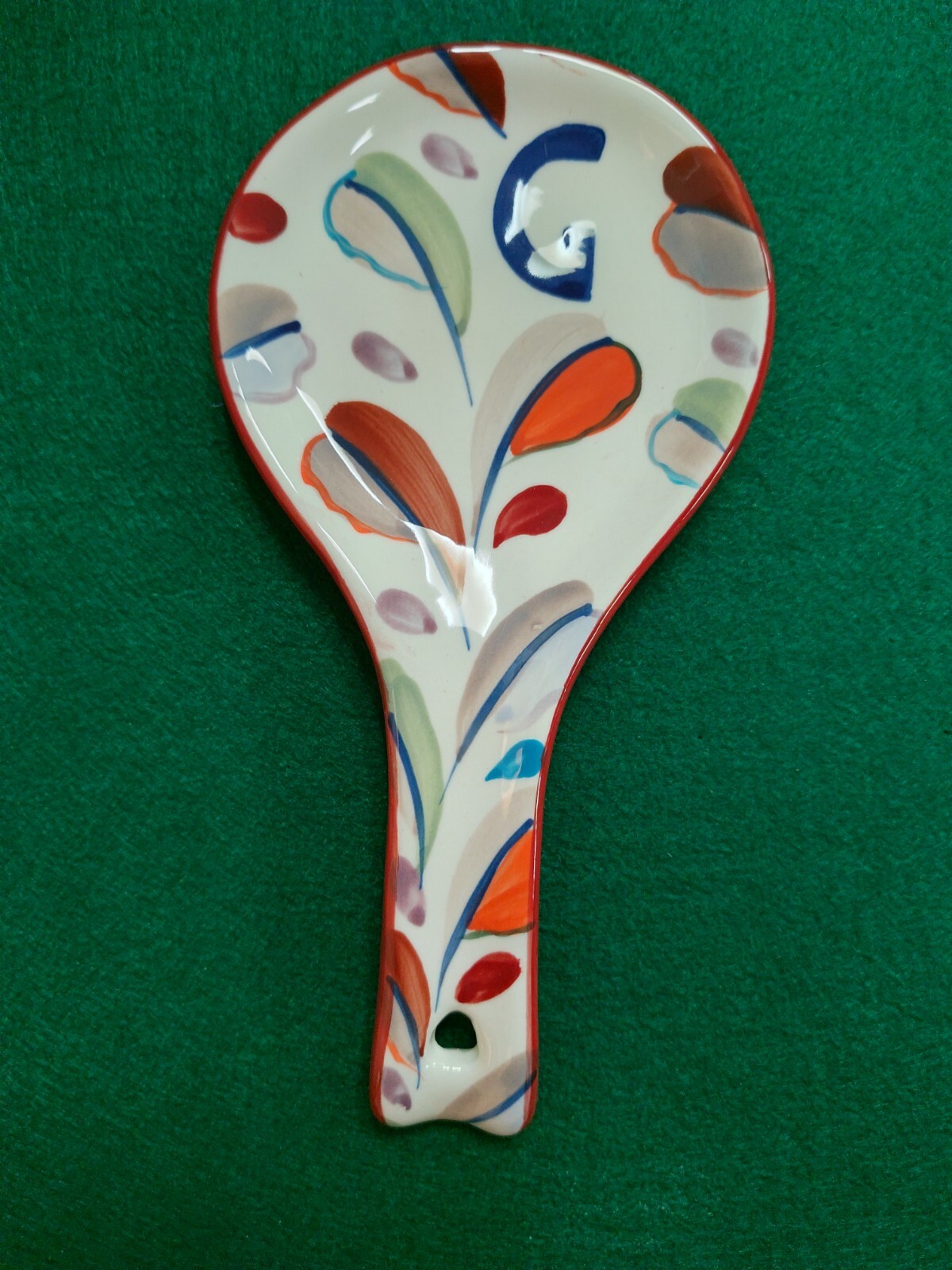 Spoon Rest Initial A E G J L R Anthropologie Monogram Tivoli Cooking ...