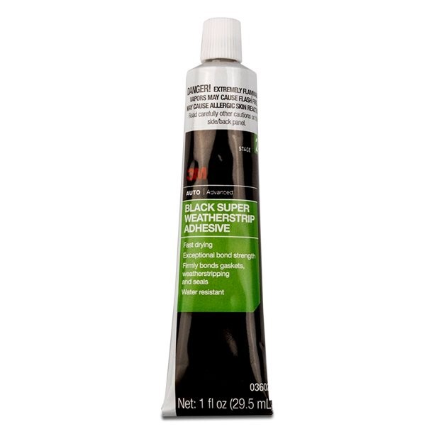 "3M 03602 Black Super Weatherstrip Adhesive, 1 oz. Tube" for sale ...
