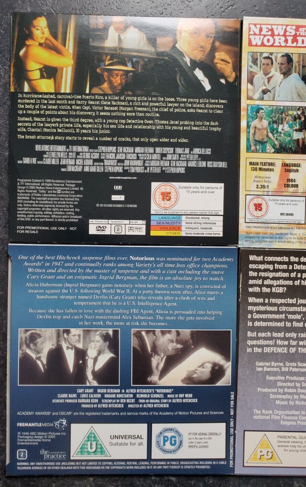 14 DVD FILMS MICHAEL CAINE BRAD PITT GENE HACKMAN ACTION ADVENTURE ...