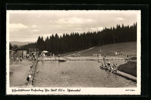Masserberg i. Thuringia, Swimming Pool, Postcard | eBay
