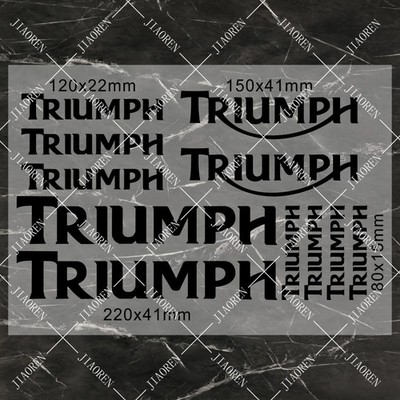 TRIUMPH FUEL TANK FAIRING BODY BADGE EMBLEM DECALS STICKER large | eBay UK