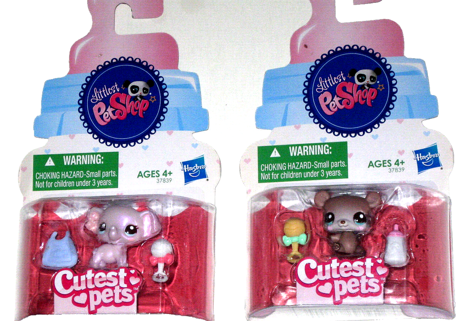 Littlest Pet Shop Five Baby Cutest Pets Retired LPS Babies 2011 Toy Lot ...