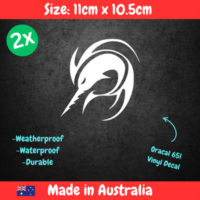 2x Arlong Pirates Vinyl Sticker One Piece Anime Laptop Car Bike Helmet ...