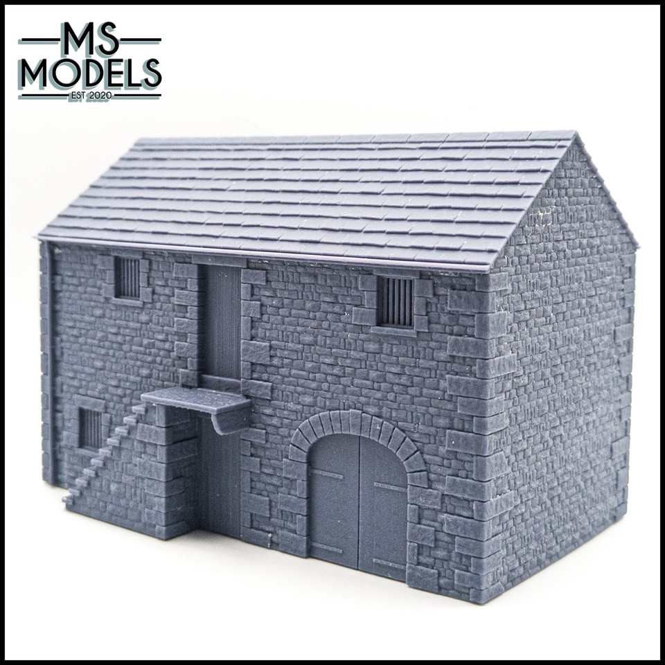Stone Two Level Barn Building N/TT/OO/O TT:120 Gauge Scale Model ...