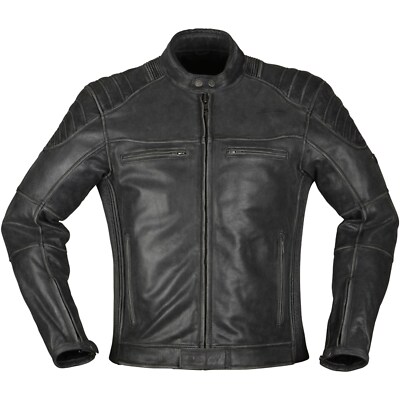 Modeka Vincent Aged Men's Motorcycle Jacket Leather Biker Retro Black ...