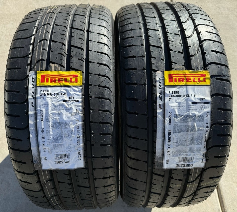 Set of TWO BRAND NEW 245/30R19 Pirelli P Zero Run Flat RFT BMW Tires ...