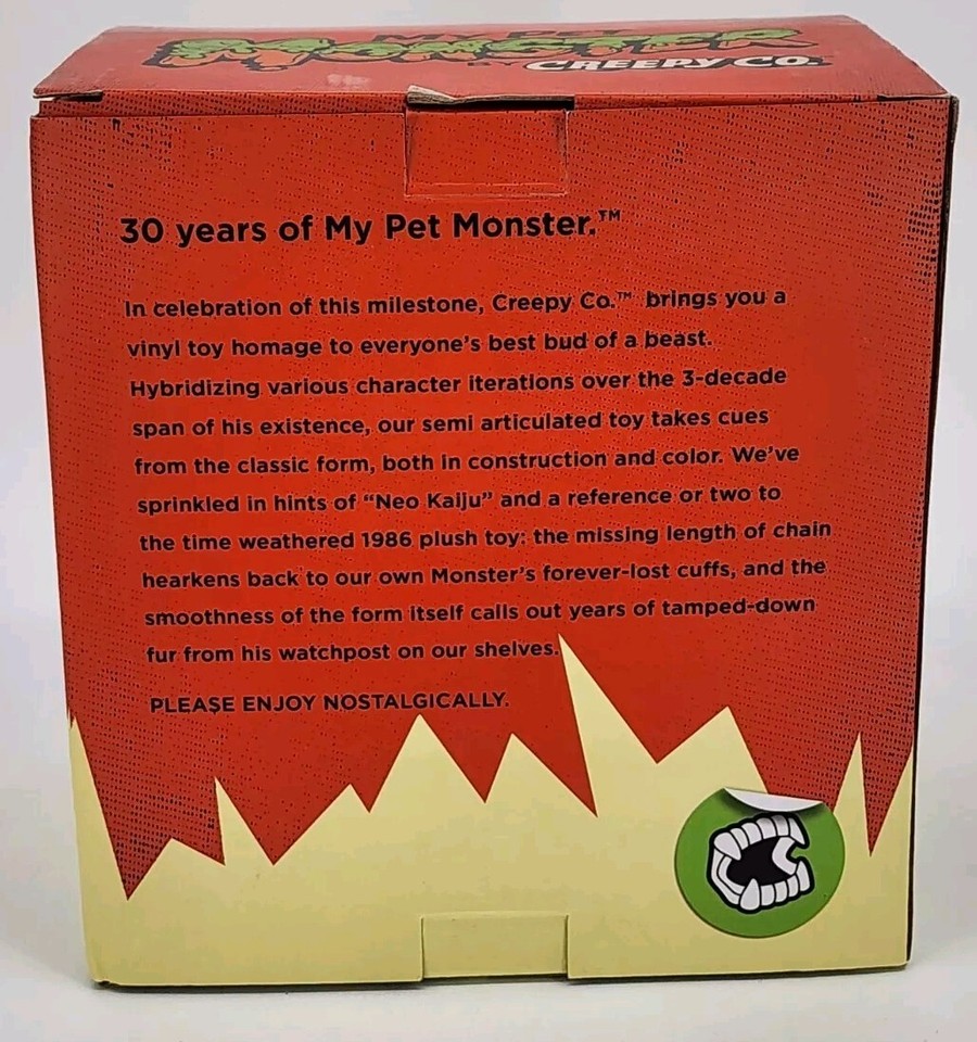 My Pet Monster Vinyl Figure Shackle Orange Edition Creepy Co. Limited ...