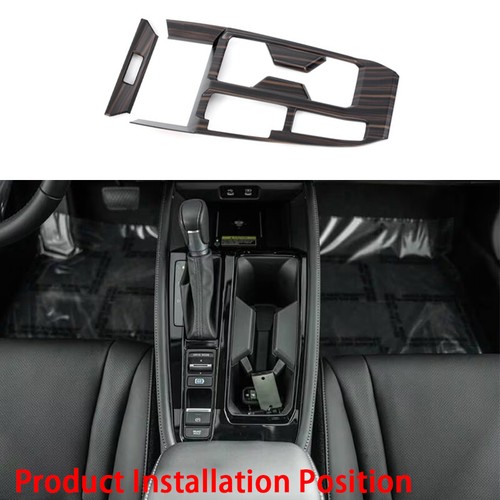 Central Console Gear Shift Frame Trim Wood Grain For Honda Accord 11th ...
