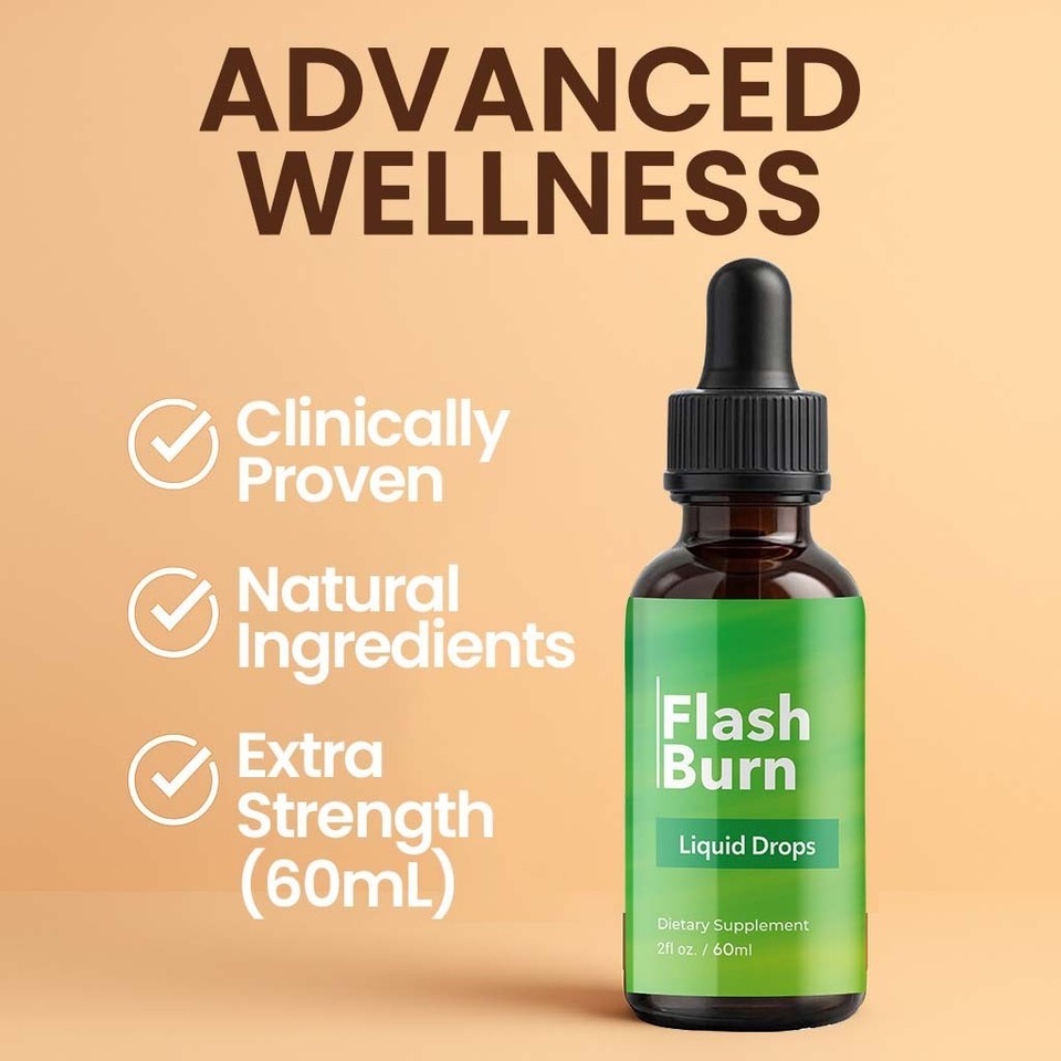 (6 Pack) Flash Burn Drops Healthy Formula - FlashBurn Liquid All ...