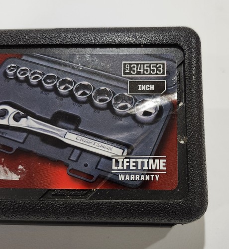 Vintage G2 Craftsman 934553 SAE Socket Set Complete Made In USA 10 pc 3 ...