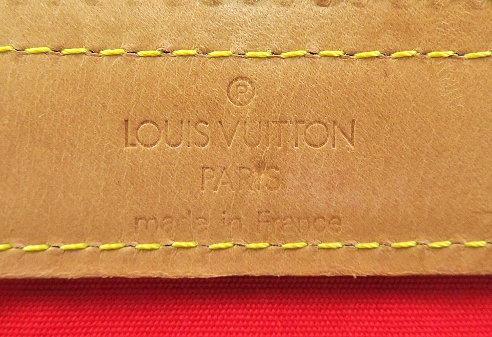 Authentic LOUIS VUITTON Stanton Red Vernis Leather Tote Bag Purse ...