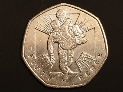 2006 50p WOUNDED SOLDIER 50p COIN HUNT 2006 Coin Fifty Pence 50p UNC ...