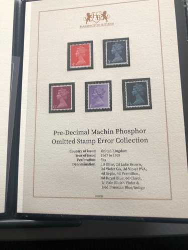1967-1969 Pre Decimal Machin Phosphor Omitted ERROR Stamp Collection | eBay