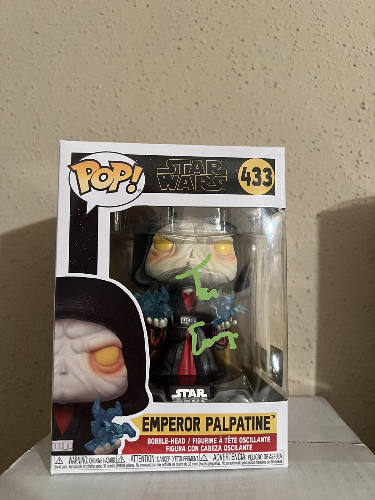 EMPEROR PALPATINE FUNKO POP 433 AUTOGRAPHED BY TIM CURRY W/CERT | eBay