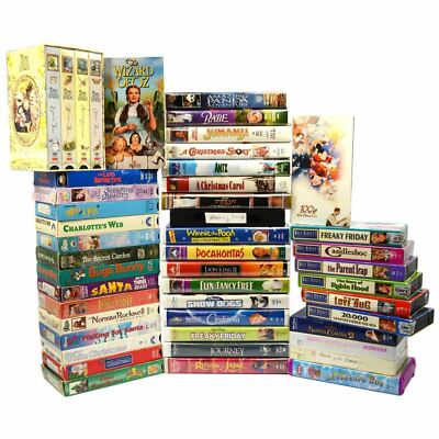 Big Lot 47 VHS TAPES All KID'S MOVIES & SHOWS Barney DISNEY STUDIO ...