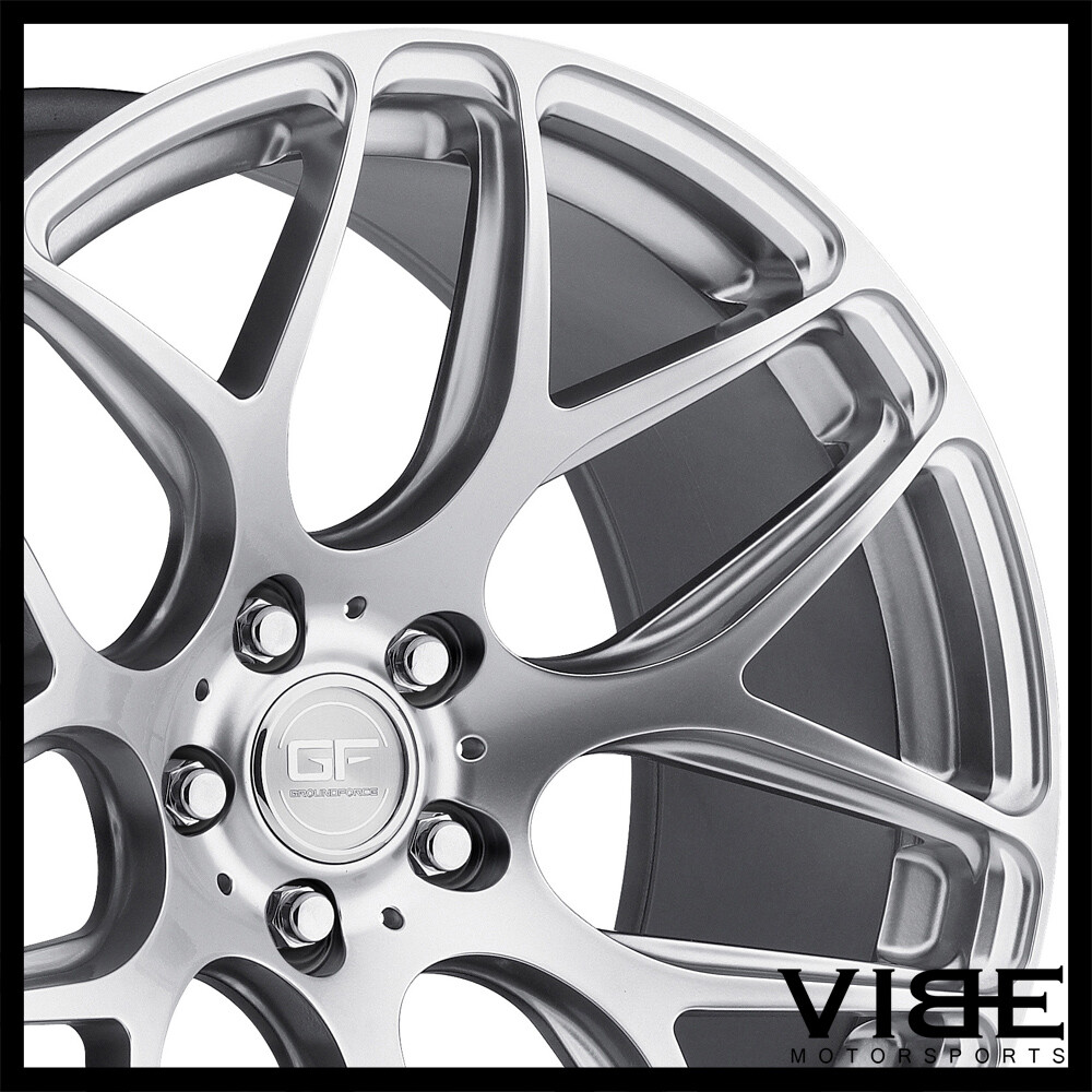 19" MRR GROUND FORCE GF9 SILVER CONCAVE WHEELS RIMS FITS BMW F12 F13 ...