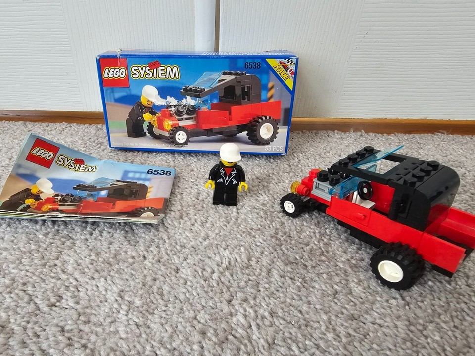 Vintage LEGO Classic Town - Traffic - Rebel Roadster 6538 100% Complete ...