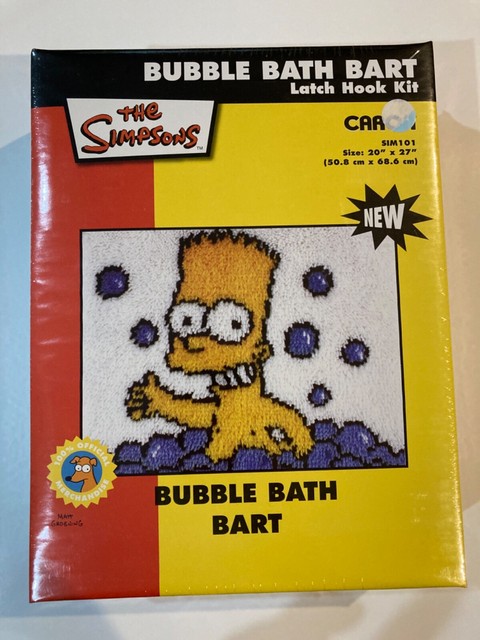 Caron The Simpsons Bubble Bath Bart Latch Hook Kit SIM101 for sale ...