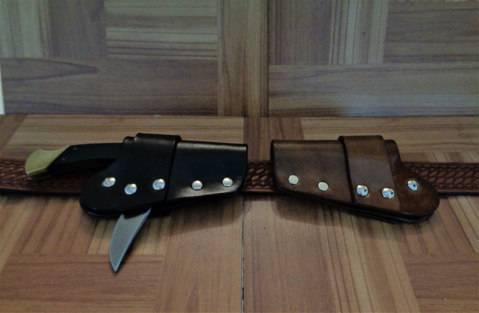 QUICK DRAW KNIFE SHEAF HANDMADE IN USA LEATHER (knife not included) | eBay