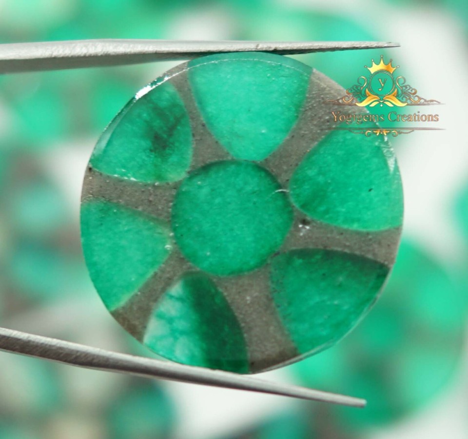 Certified Natural 100 Ct Lovely Trapiche Emerald Rare Mix Cut Lot Loose ...