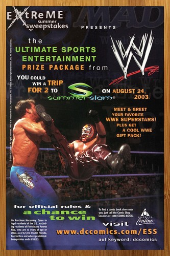 2003 Summer Slam Print Ad/Poster Rey Mysterio WWE WWF Wrestling Promo ...