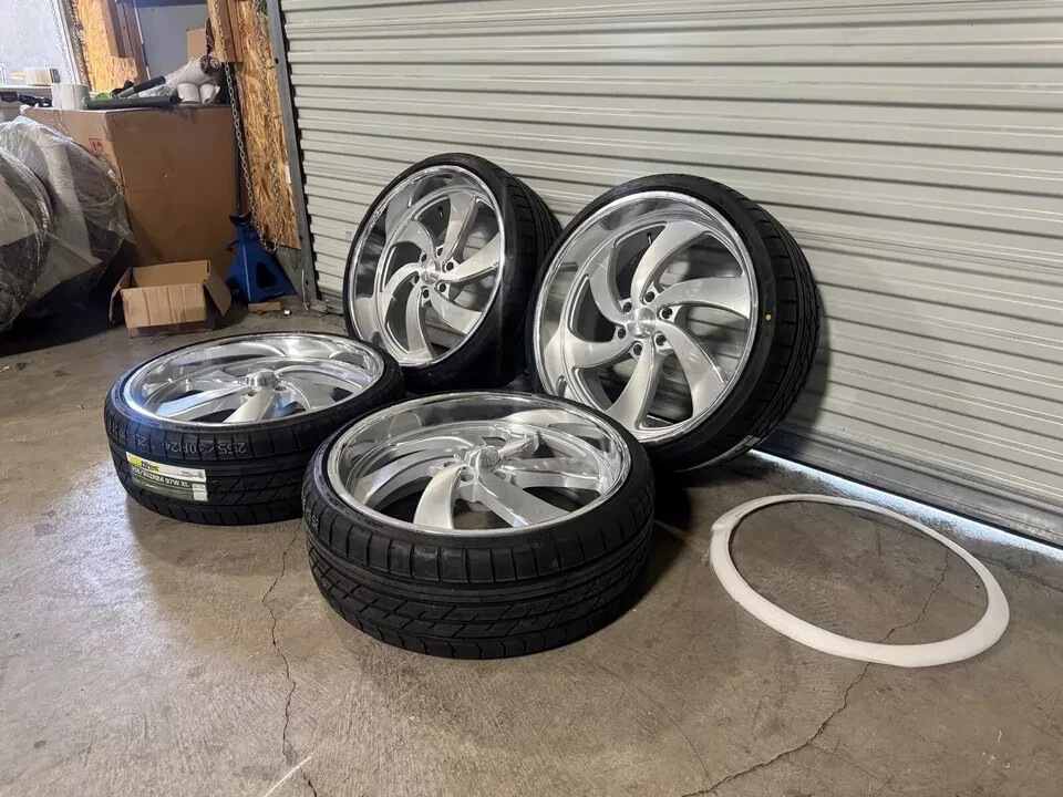 24X9 24X10 US MAGS U134 WHEELS RIMS TIRES CHEVY GMC TAHOE 6x139.7 6X5.5 ...