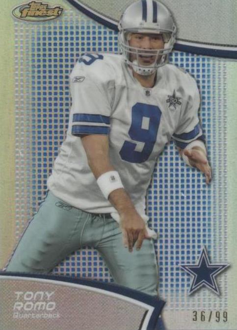 2011 Topps Finest - Tony Romo #118 Blue Refractor /99 for sale online ...