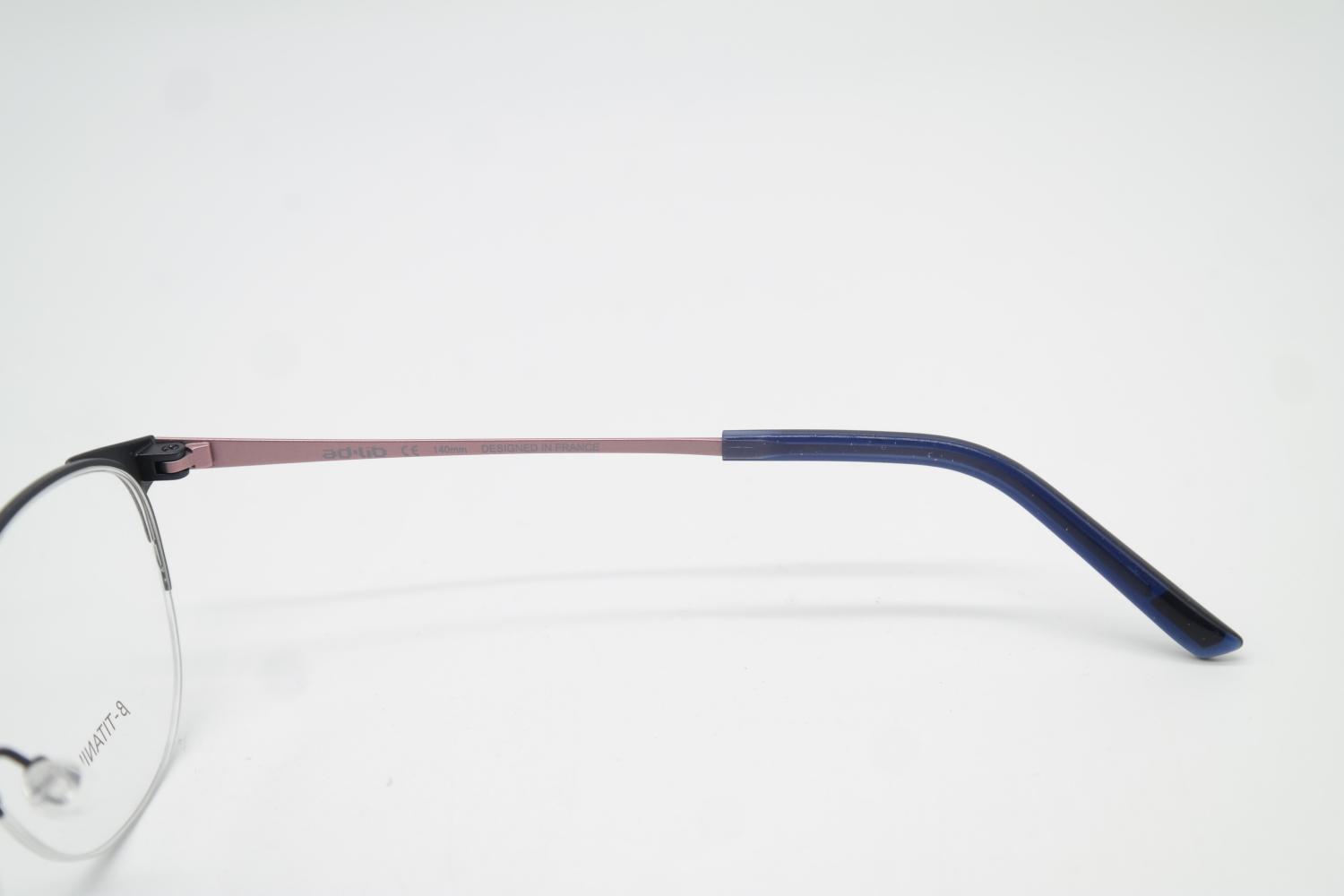 Glasses ad lib Charmant AB3250U Titanium Black Red Pink half Rim ...