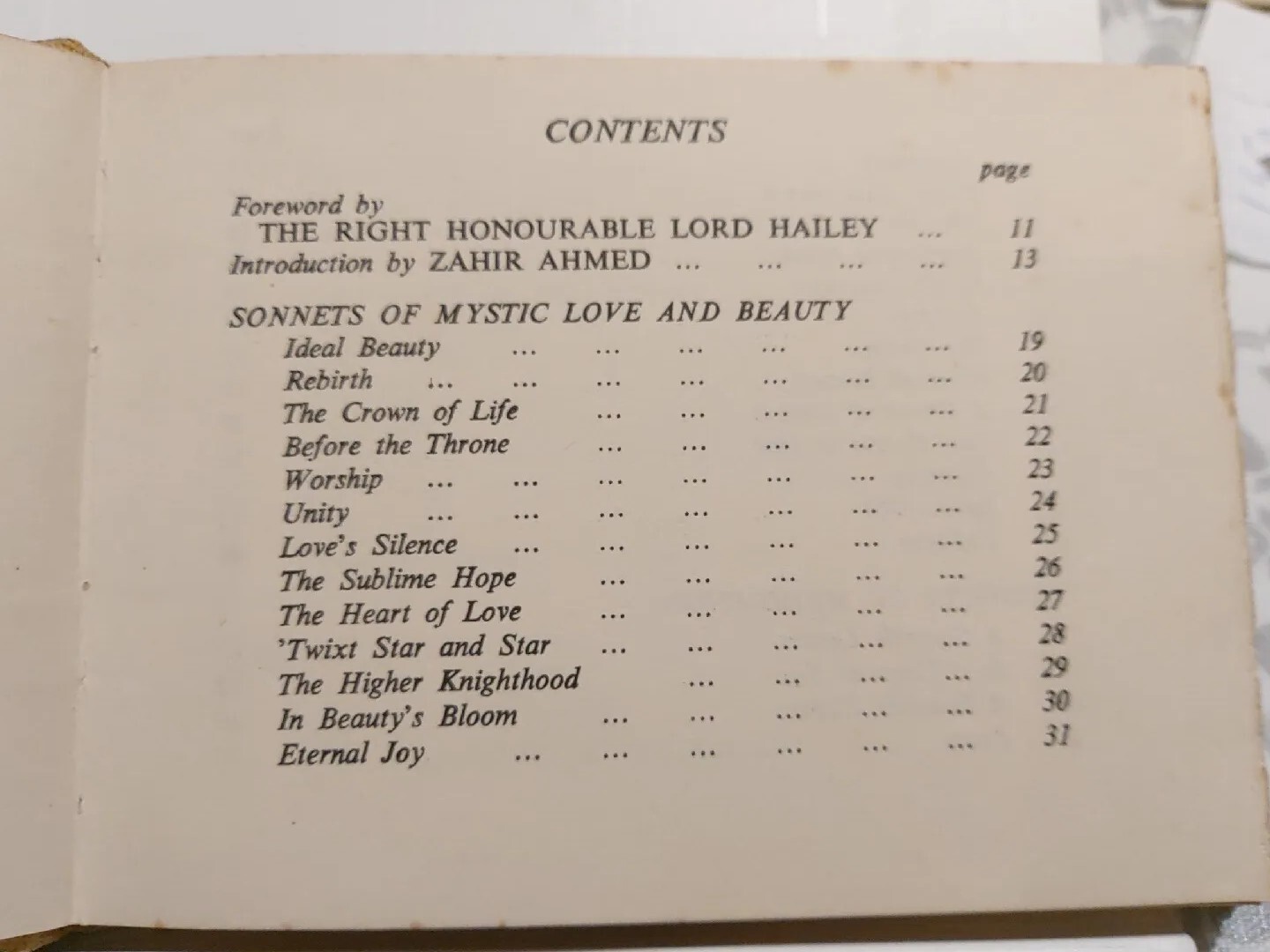 Sonnets Mystic Love Beauty Nizmat Jung Zahir Amed Lord Hailey Ltd Ed ...