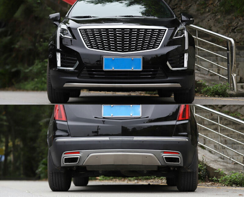 For Cadillac XT5 2020-2025 stainless Front Rear Bumper Diffuser Spoiler ...
