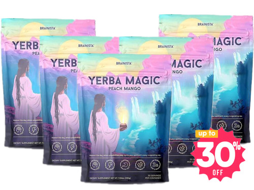 Yerba Magic Yerba Mate Instant Tea Powder - Peach Mango Flavors - 30 ...