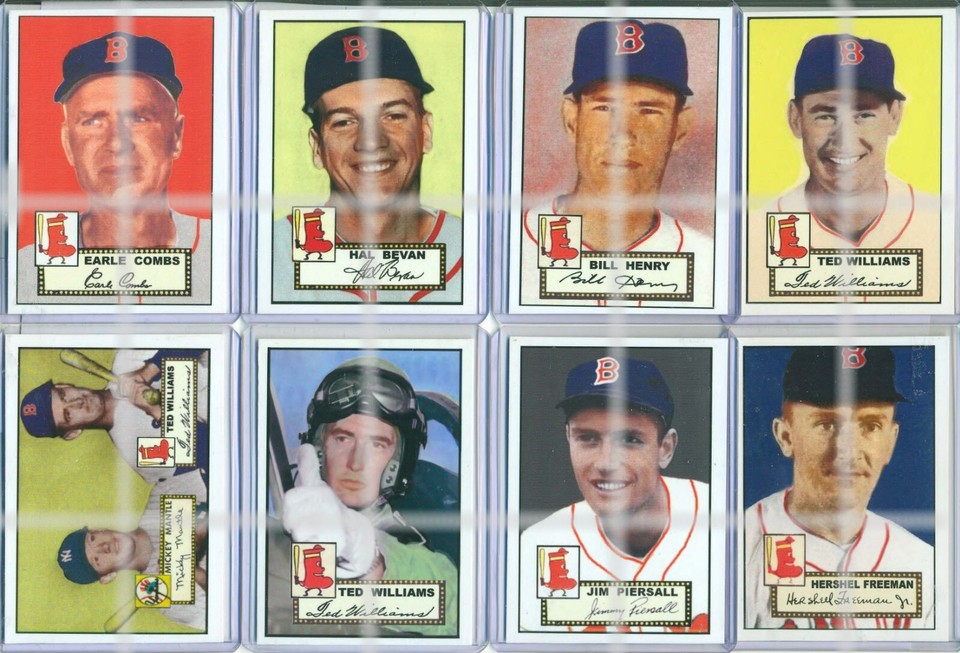 1952 Topps M&A Baseball Cards Boston Red Sox Team Set 104 Different See ...