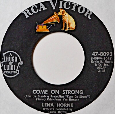 Lena Horne Come On Strong / Where is Love Female Vocal NM 45 7" Vinyl ...