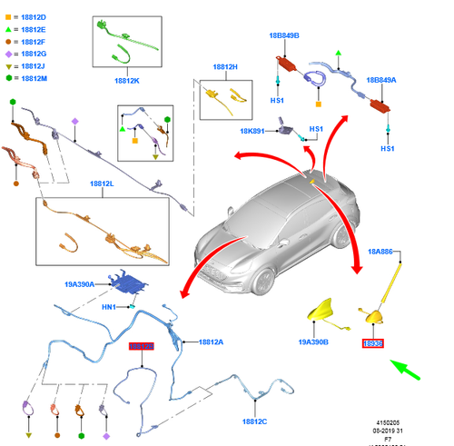 Plaque de base d'antenne FORD PUMA Assy 2357300 NEUF ORIGINAL | eBay