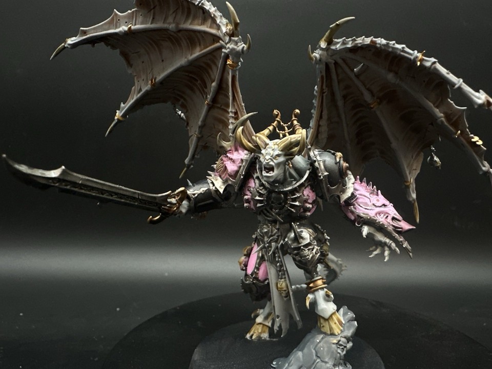 Warhammer 40k Daemon Prince of Emperor’s Children ( Winged) Pro Painted ...