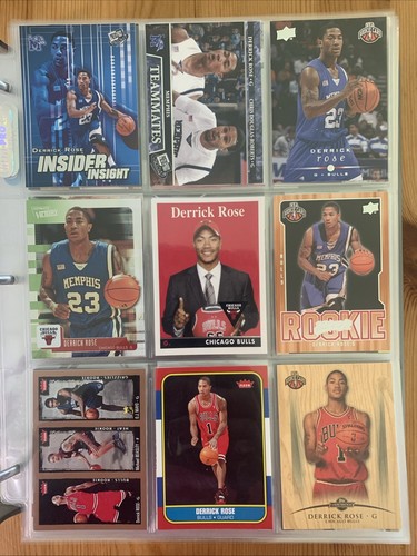 Derrick Rose 107 Card Lot RCs | eBay