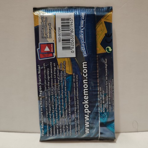 Pokemon Sun And Moon Base Set Booster Pack 10 Cards Pack NEW SEALED ...
