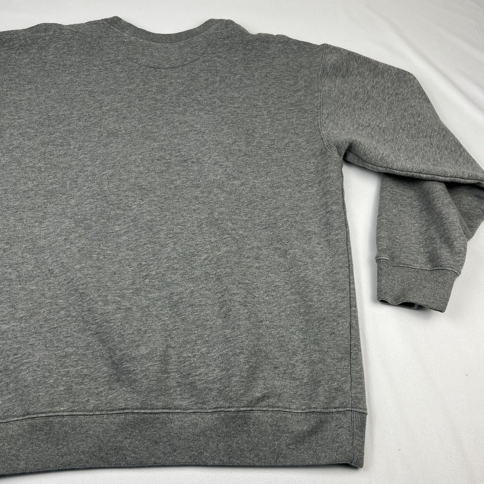 Timber Wolf Ridge Pullover Sweatshirt Embroidered Wolf Spell-Out Croft & Barrow | eBay