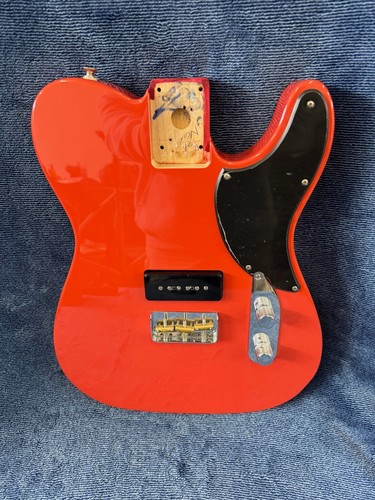 Fender Noventa Telecaster LOADED BODY - Fiesta Red - P90! | eBay