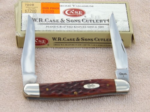 CASE XX USA 1 DOT 2009 CHESTNUT BONE PREMIUM MUSKRAT KNIFE CV CARBON ...