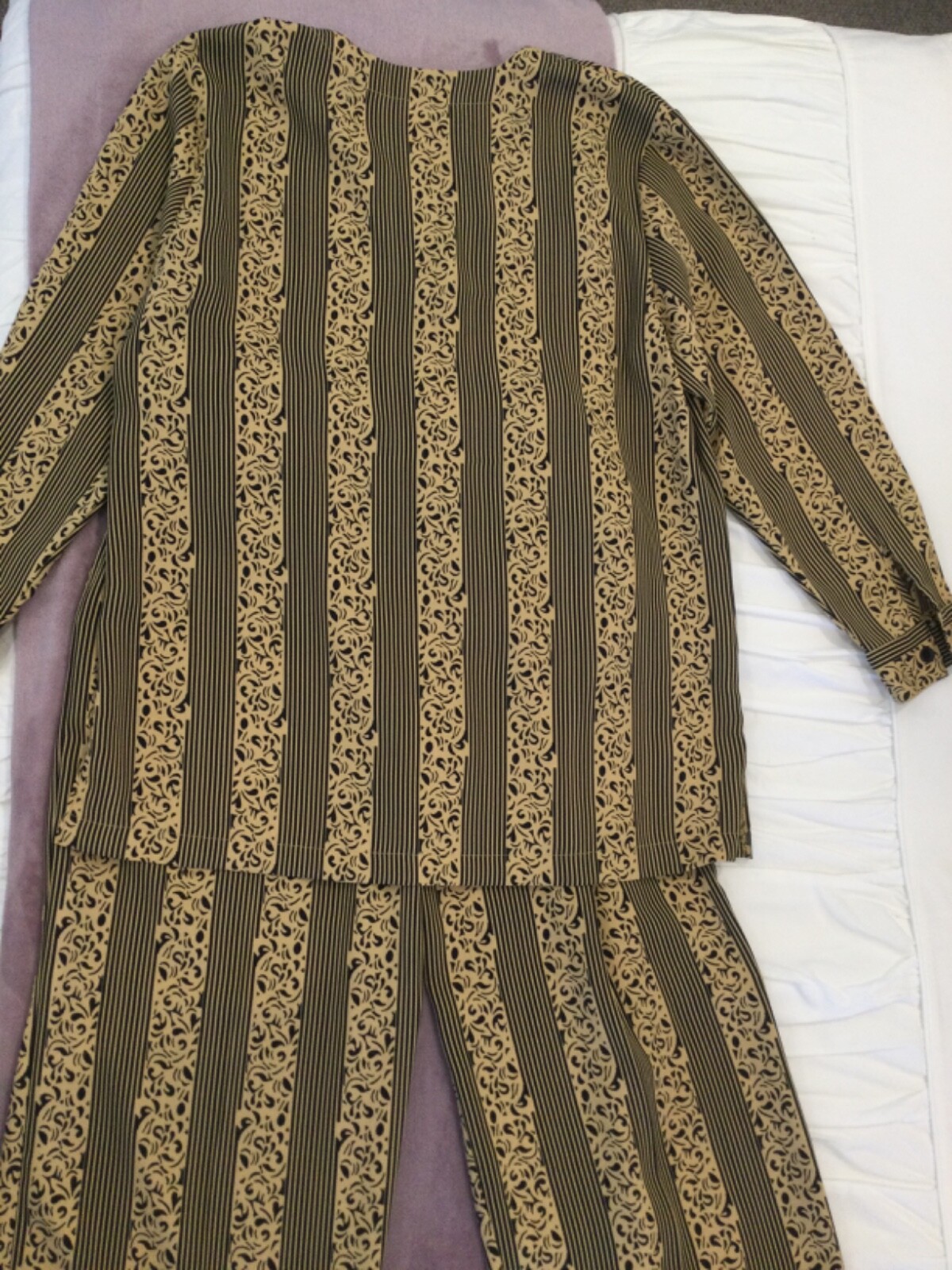 Vintage HOWARD SHOWERS 2 Piece Set Top / Flowing Pants Size 12 - FREE ...