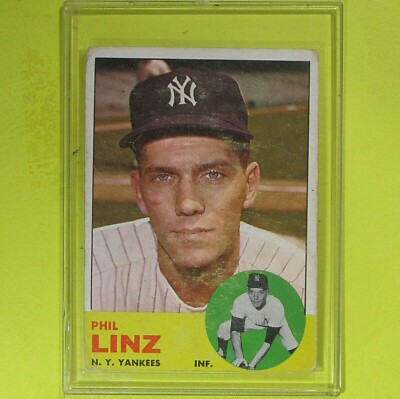 PHIL LINZ 1963 VINTAGE Topps #264 New York Yankees | eBay