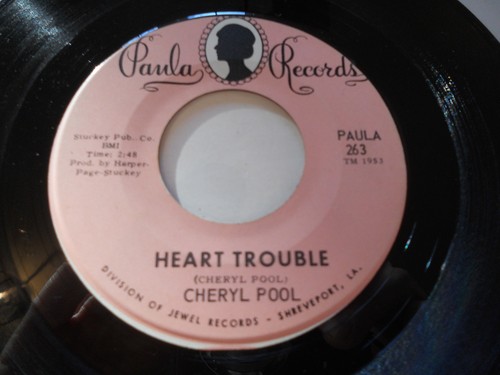 CHERYL POOL His Wife 45 Heart Trouble 263 Paula Records | eBay