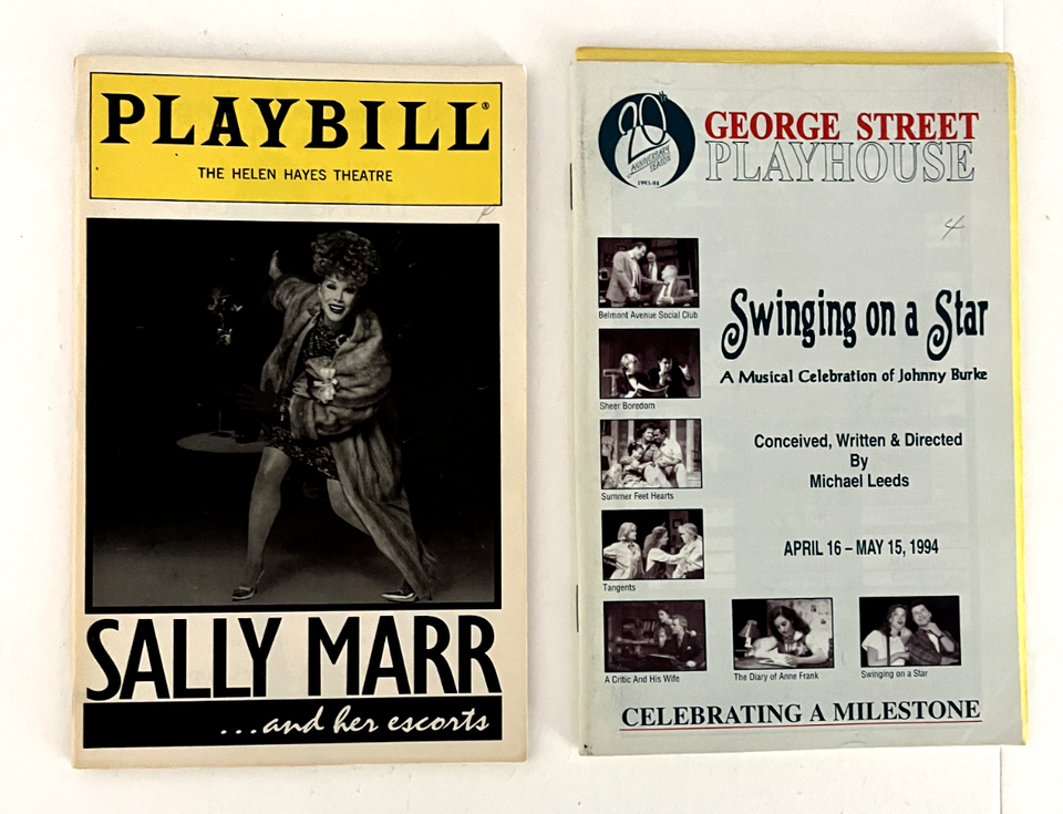 Playbill Collection 1994 LOT 10 pc Sally Marr, Jackie Mason, Sunset ...