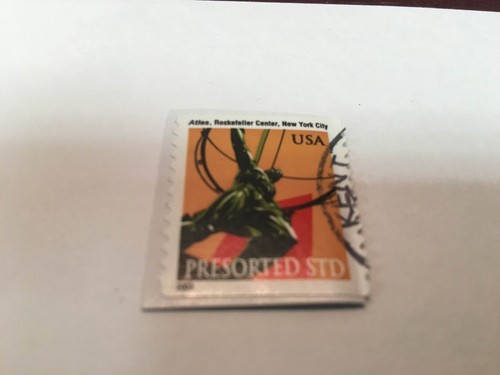 Stamp, USA, Atlas Rockefeller Center , New York City 2003 Presorted STD ...