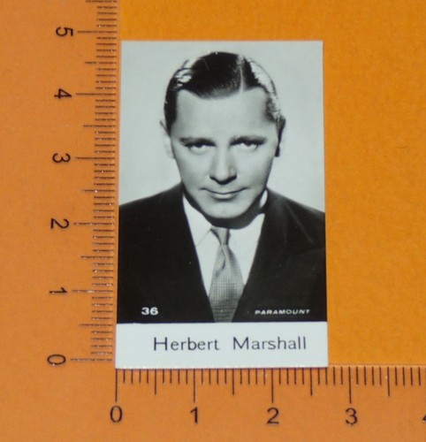 BRIDGEWATER CARD 1940 FILM STARS MOVIE HOLLYWOOD CINEMA HERBERT MARSHALL | eBay UK
