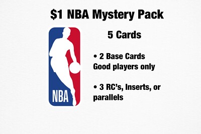$1 NBA Mystery Pack - 5 Cards - 3 Inserts / Parallels / RCs | eBay