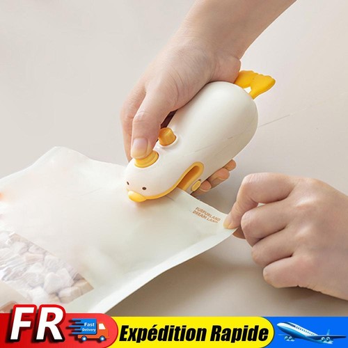 Machine à sceller les sacs 2 en 1, scelleuse portative Rechargeable USB ...