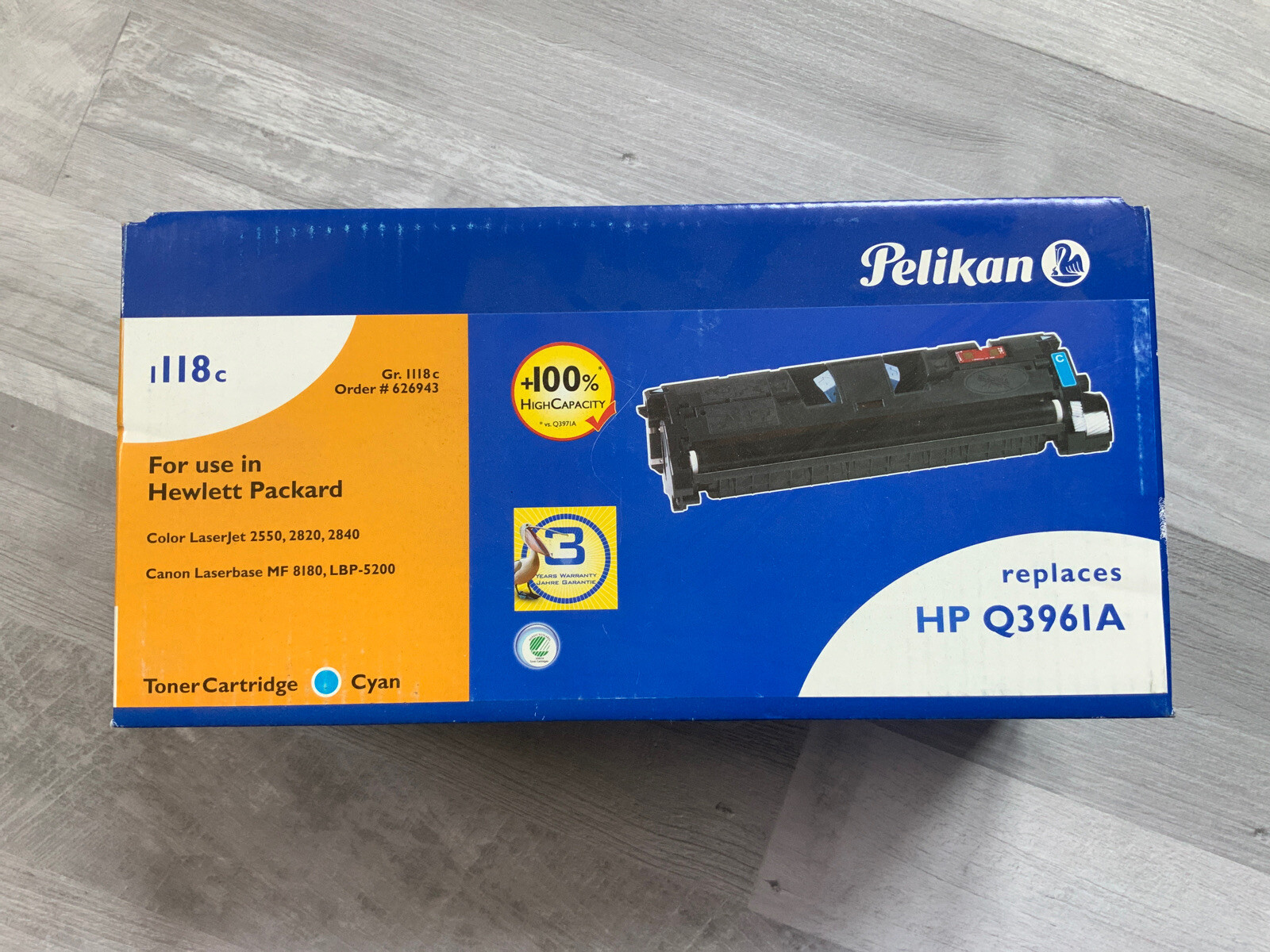 HP Laser Jet Toner Q3961A Cyan von Pelikan | eBay.de