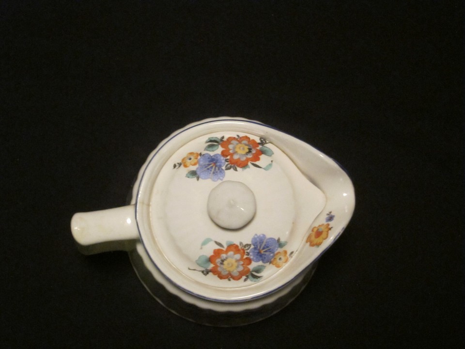 Bake rite Pot Wellsville, Ohio USA floral gold rim | eBay